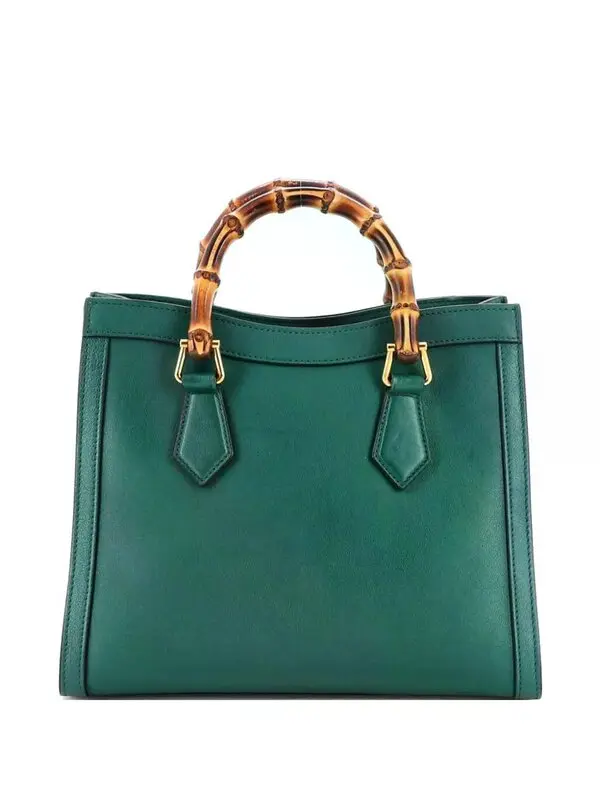 Gucci Diana Small Tote Bag With Bamboo Handle - Green