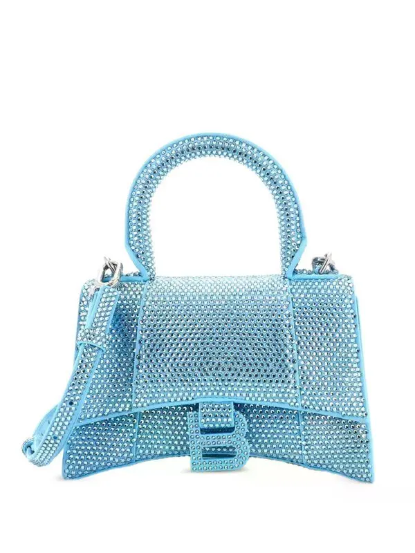 Balenciaga Hourglass Xs Top Handle Crossbody Bag - Blue