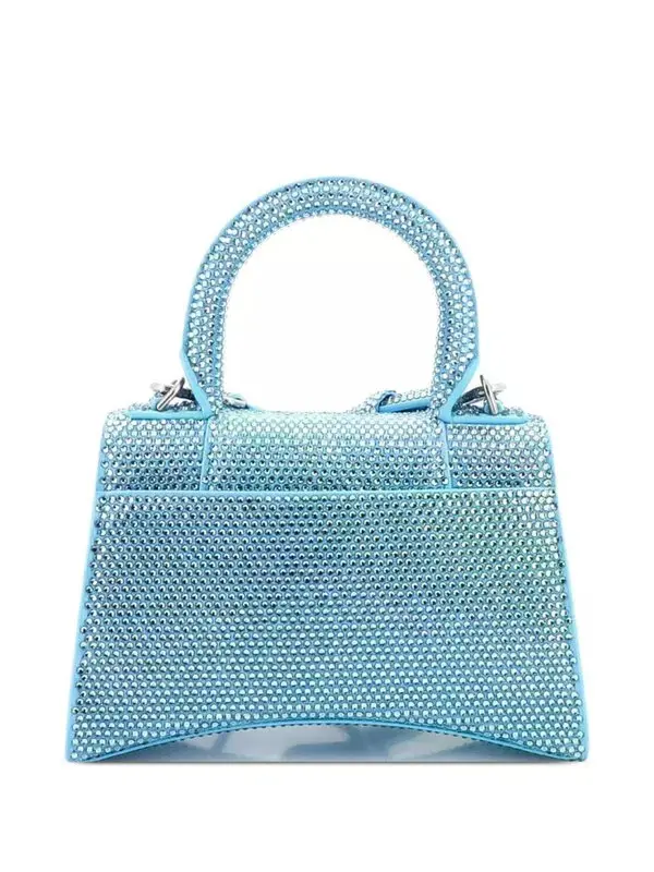 Balenciaga Hourglass Xs Top Handle Crossbody Bag - Blue