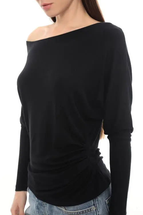MONLICIA Long Sleeve Off-shoulder Top