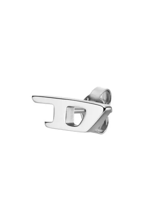 DIESEL® D Logo Enamel Stud Earring