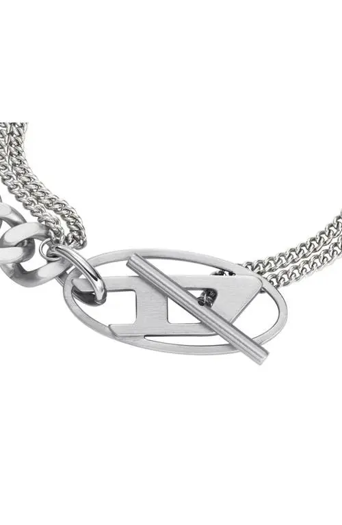 DIESEL® Oval D Toggle Chain Bracelet