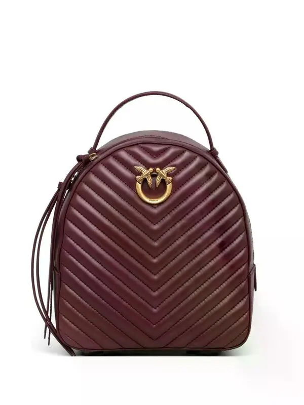 Pinko Love Chevron Backpack - Red