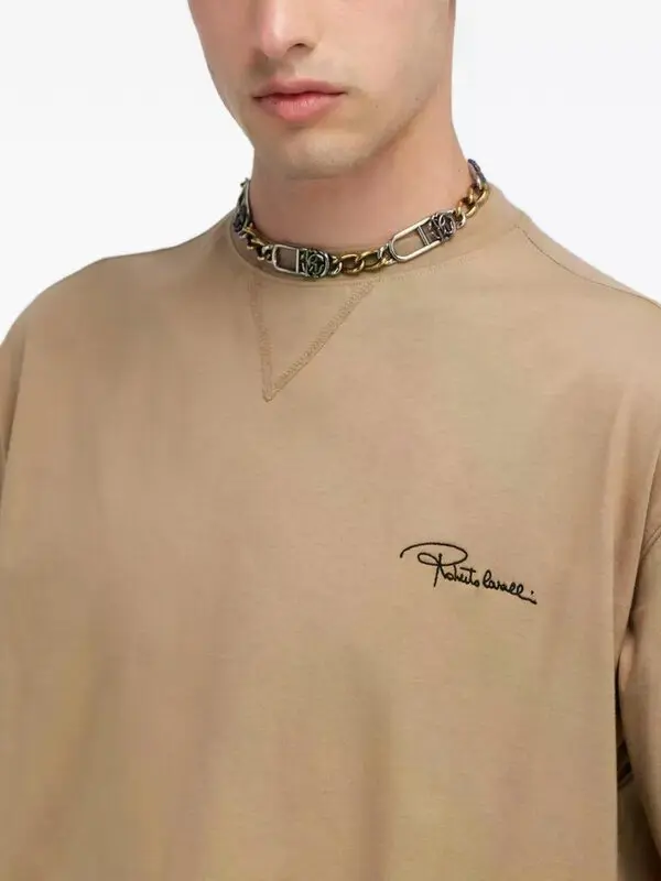 Roberto Cavalli Logo-patch T-shirt