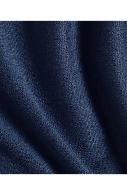 David Donahue Cotton Knit Sport Shirt - Navy