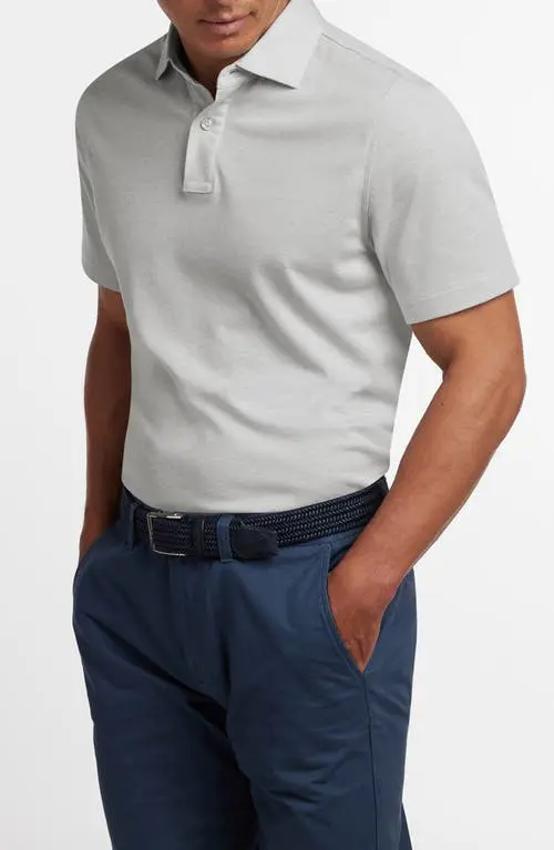 David Donahue Connery Cotton Polo - Pearl
