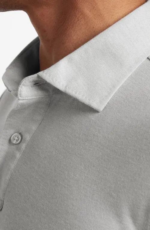 David Donahue Connery Cotton Polo - Pearl
