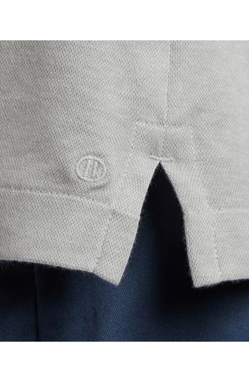 David Donahue Connery Cotton Polo - Pearl