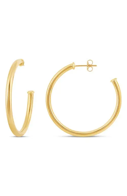 SHYMI Thin Tube Hoop Earrings - Gold