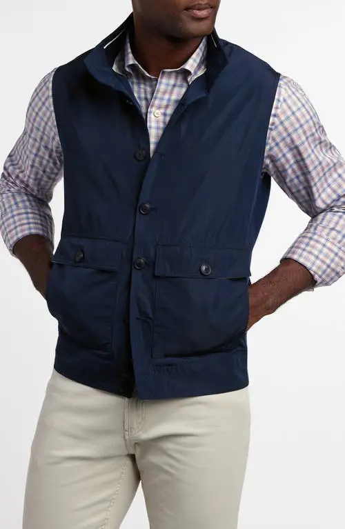 David Donahue Merino Wool Blend Flight Vest