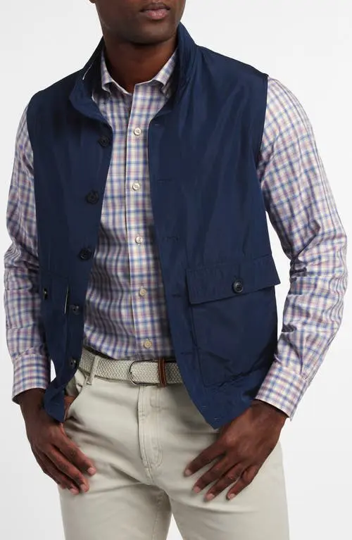 David Donahue Merino Wool Blend Flight Vest