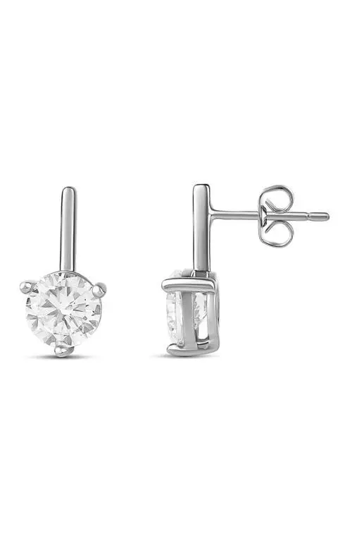 SHYMI Cubic Zirconia Drop Earrings - Silver