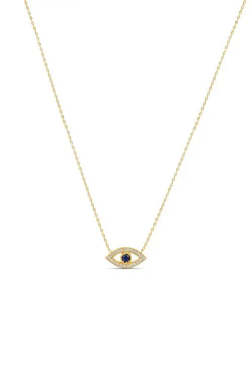 SHYMI Evil Eye Cutout Necklace - Gold