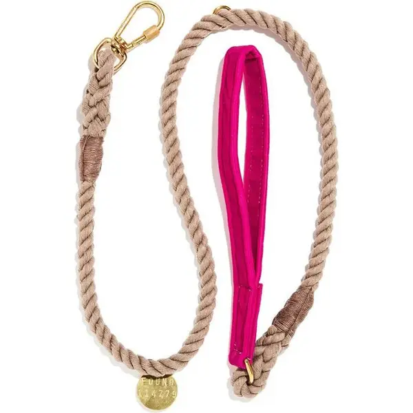 FOUND MY ANIMAL Velvet Leash - Pink