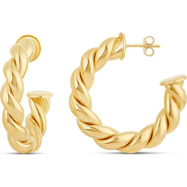 SHYMI Twist Hoop Earrings - Gold