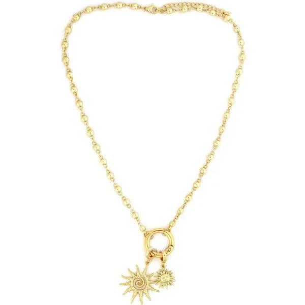 PANACEA Sunburst Charm Pendant Necklace