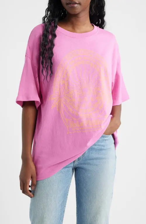 Rip Curl Hotel Malibu Heritage Graphic T-shirt - Pink