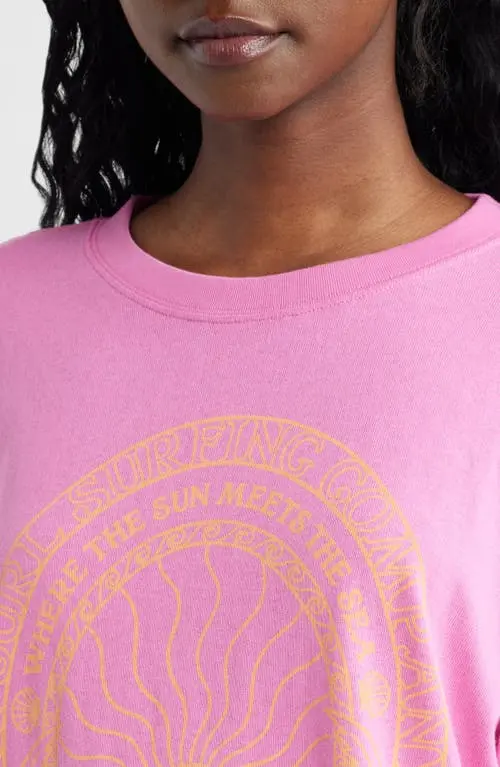 Rip Curl Hotel Malibu Heritage Graphic T-shirt - Pink
