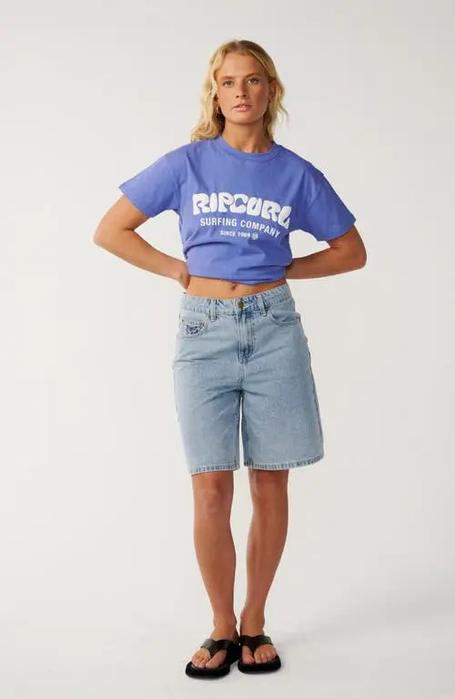 Rip Curl Surf Puff Party Pack Graphic T-shirt - Mid Blue