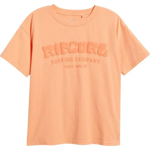 Rip Curl Surf Puff Party Pack Graphic T-shirt - Papaya