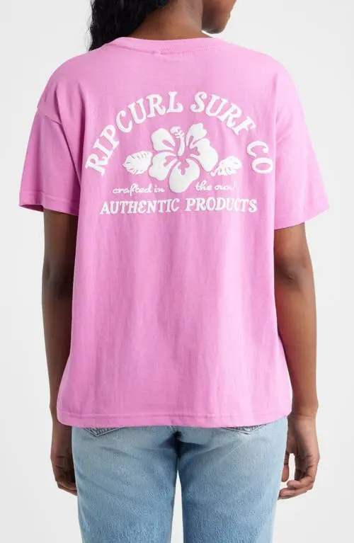 Rip Curl Surf Puff Party Pack Graphic T-shirt - Pink