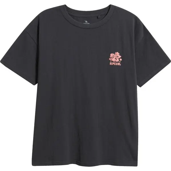 Rip Curl Surf Puff Party Pack Graphic T-shirt - Washed Black