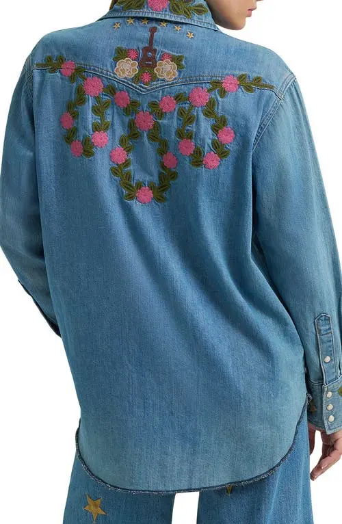 Wrangler Embroidered Snap-up Shirt