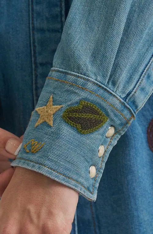 Wrangler Embroidered Snap-up Shirt