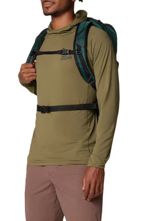 Mountain Hardwear Crater Lake Long Sleeve Hoodie - Combat Green