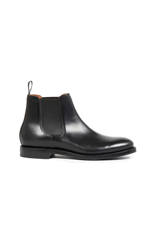 GRANT STONE Chelsea Boot - Black Chromexcel