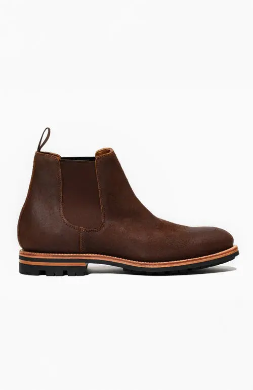 GRANT STONE Chelsea Boot - Dark Oak Roughout