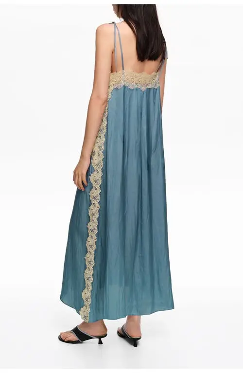 Bimba Y Lola Lace Fluid Maxi Dress