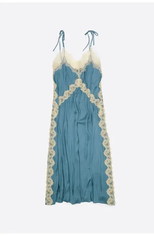 Bimba Y Lola Lace Fluid Maxi Dress