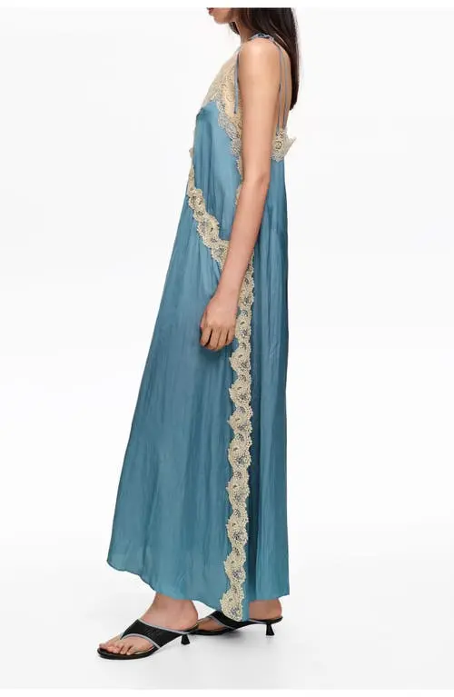 Bimba Y Lola Lace Fluid Maxi Dress