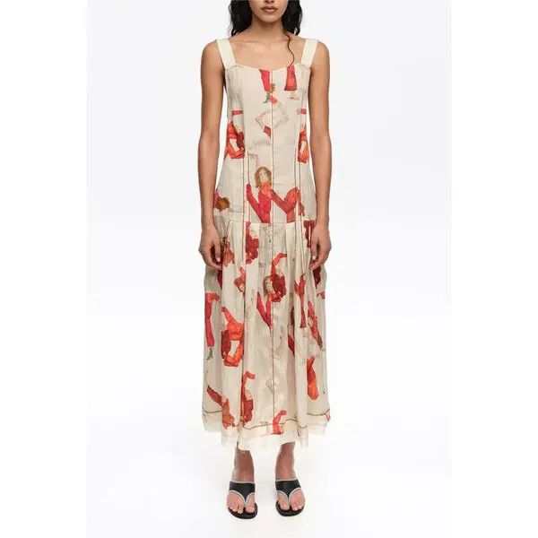 Bimba Y Lola A-line Strappy Midi Dress