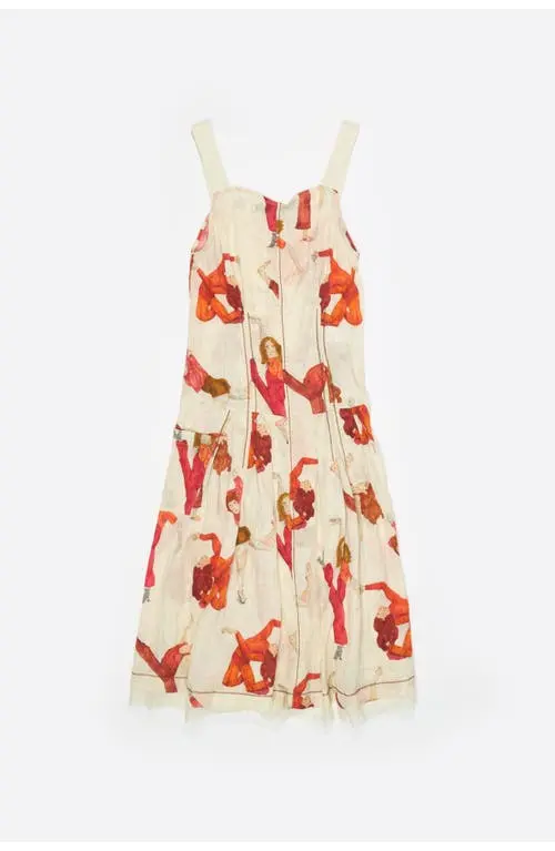 Bimba Y Lola A-line Strappy Midi Dress