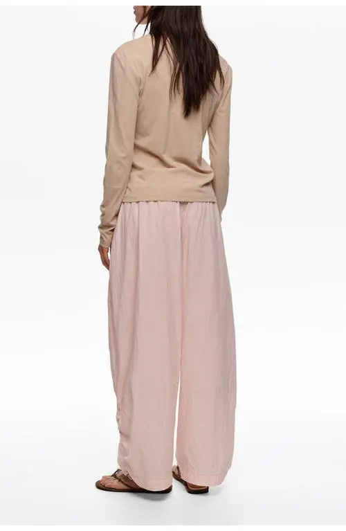 Bimba Y Lola Gathered Jogger Trousers - Light Pink