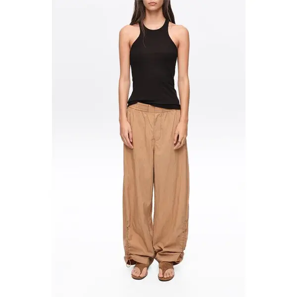 Bimba Y Lola Gathered Jogger Trousers - Toffee