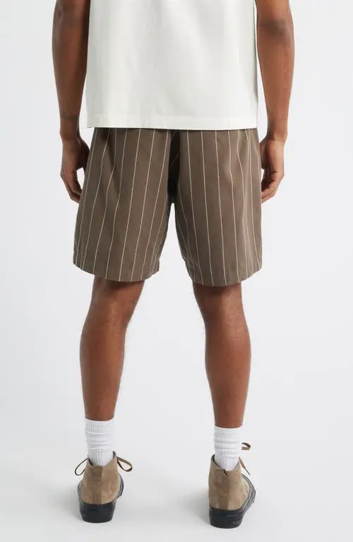 Obey Foster Pleated Stripe Shorts