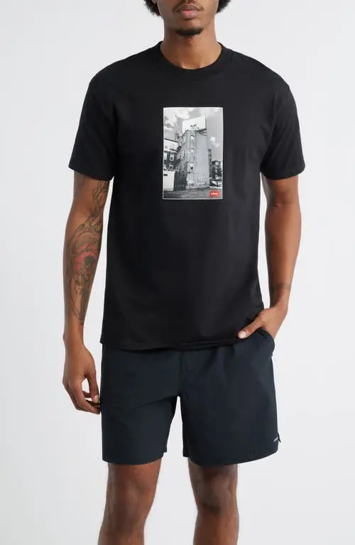 Obey Boston Billboard Cotton Graphic T-shirt