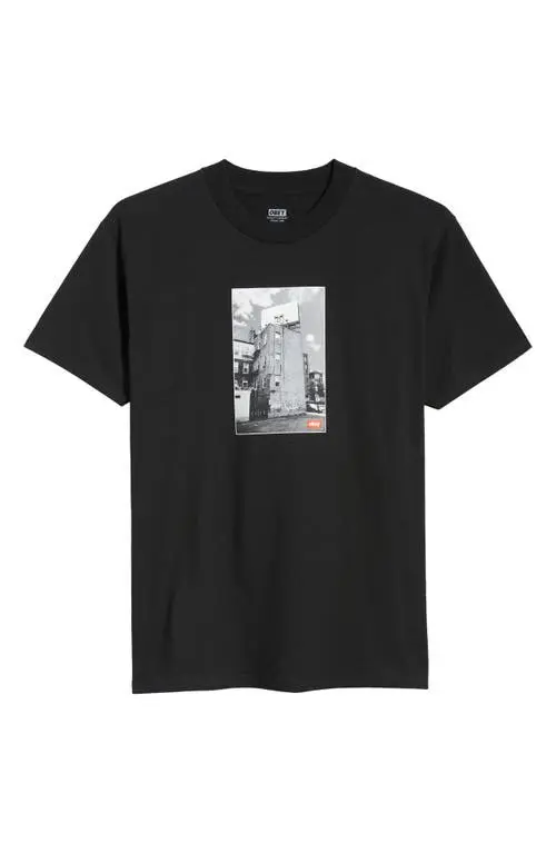 Obey Boston Billboard Cotton Graphic T-shirt