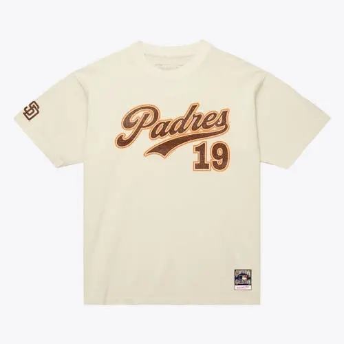 Mitchell & Ness Tony Gwynn San Diego Padres Cooperstown Collection Throwback Name & Number T-shirt - Cream