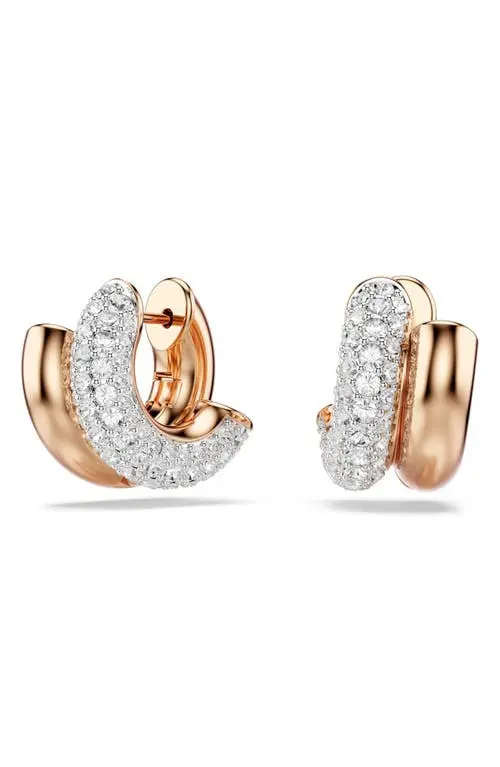 SWAROVSKI Dextera Front/back Hoop Earrings