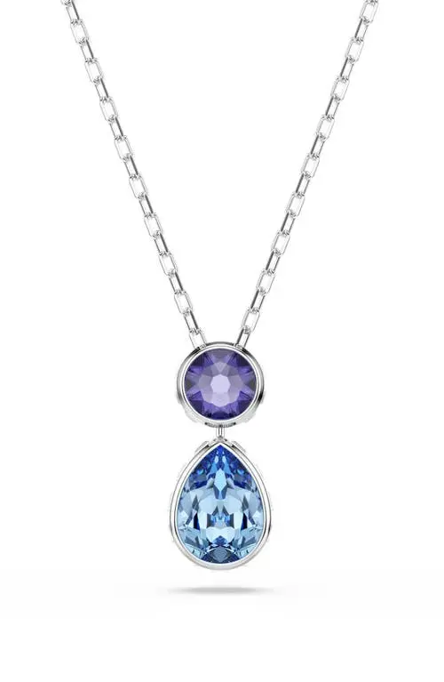 SWAROVSKI Chroma Reversible Pendent Necklace - Silver/multi