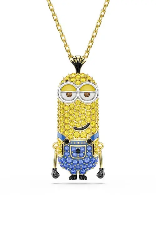 SWAROVSKI Minions® Kevin Crystal Pendant Necklace - Gold/multi
