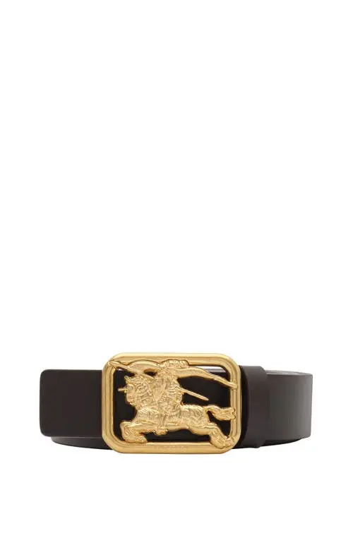 Burberry Reversible Leather Rider Belt - Peat Brown/soap Beige