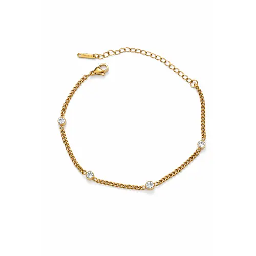 DLORIA Seraphina Bezel Link Bracelet