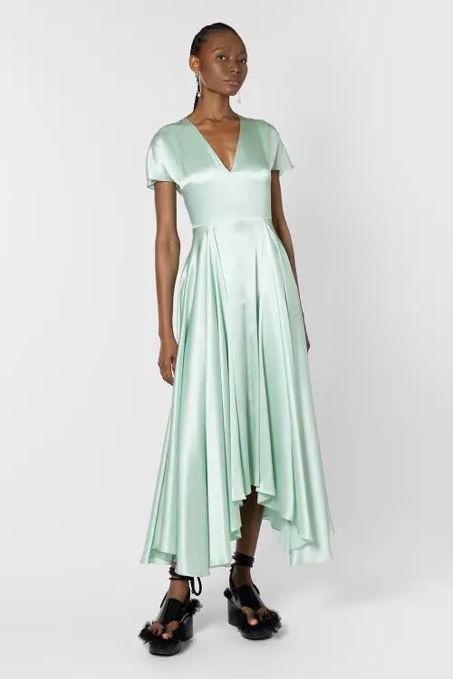 ROKSANDA Noma Silk Midi Dress - Opaline