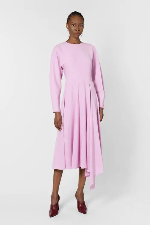 ROKSANDA Yelin Crepe Long Sleeve Dress - Blush
