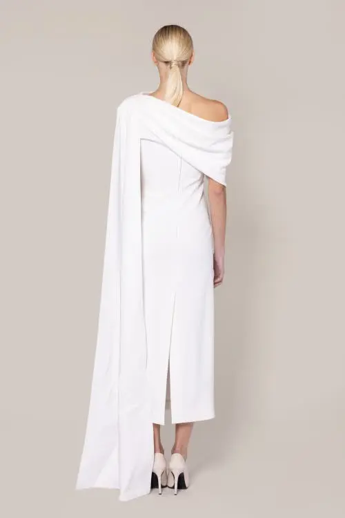 ROKSANDA Maite Crepe Bridal Dress - Ivory